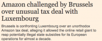 The EU confirms that Amazon has a tax avoidance case to answer