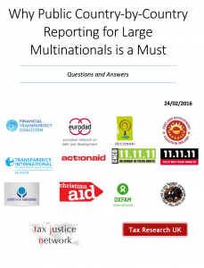Why public country-by-country reporting for large multinationals is a must