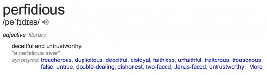 Perfidious