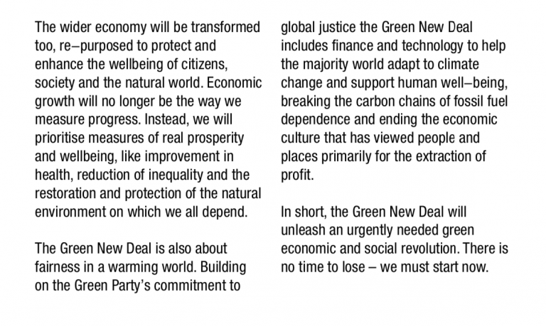 The Green Party manifesto: good on the Green New Deal, but taking risks ...
