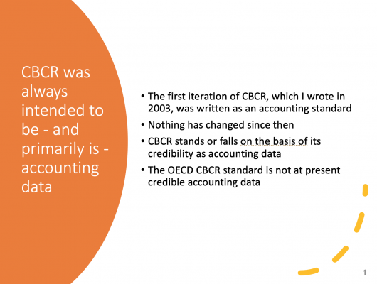 How to reform country-by-country reporting: my presentation to the OECD ...