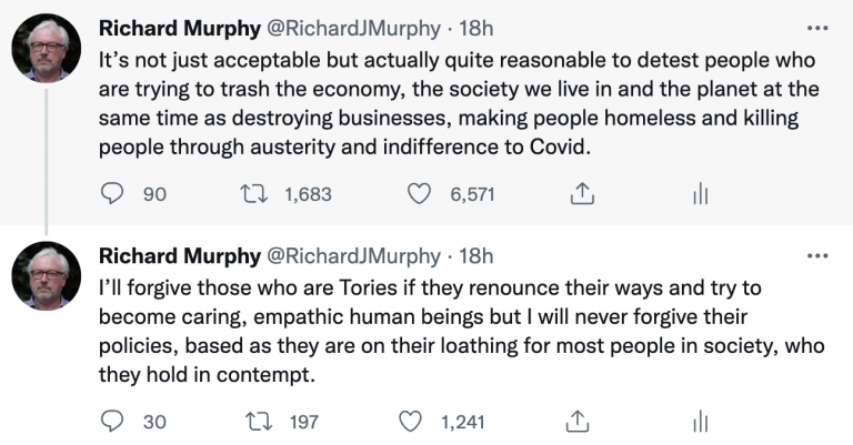 If the Tories don’t like being detested there is an easy way for them ...