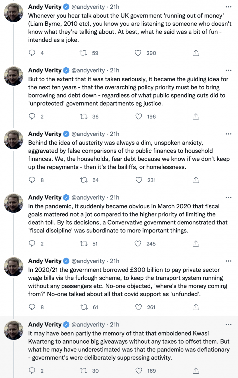 The danger is from Chancellors who want to balance the books