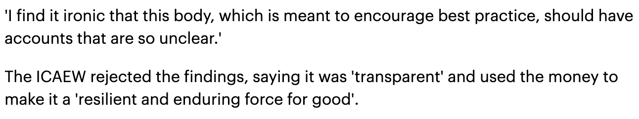 Why the ICAEW has an issue with its strategic reserves