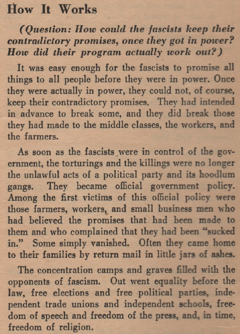 The US Army knew that anti-wokeism was fascism in 1945. Why don’t we ...