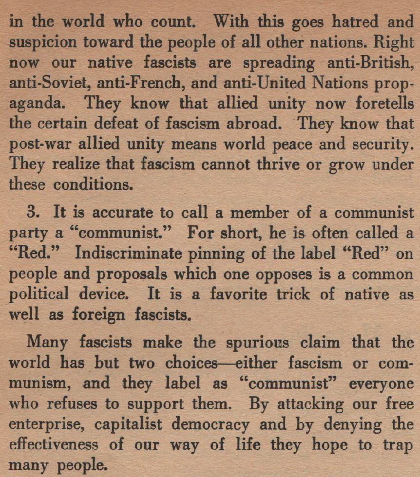 The US Army knew that anti-wokeism was fascism in 1945. Why don’t we ...