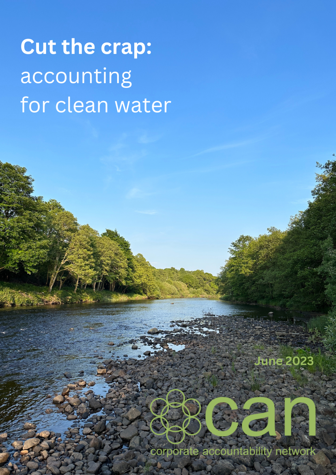 Cut the crap: accounting for clean water