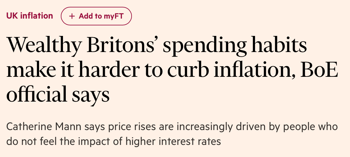 The Bank of England is failing to control inflation that is being ...