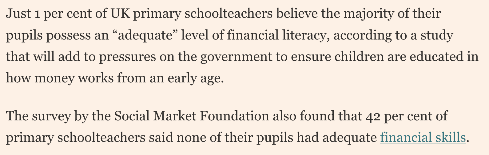 Financial education of young people is failing. The Institute of ...