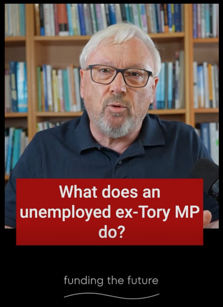 What does an unemployed ex-Tory MP do?