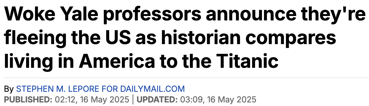 The Daily Mail thinks fleeing fascism is ‘woke’