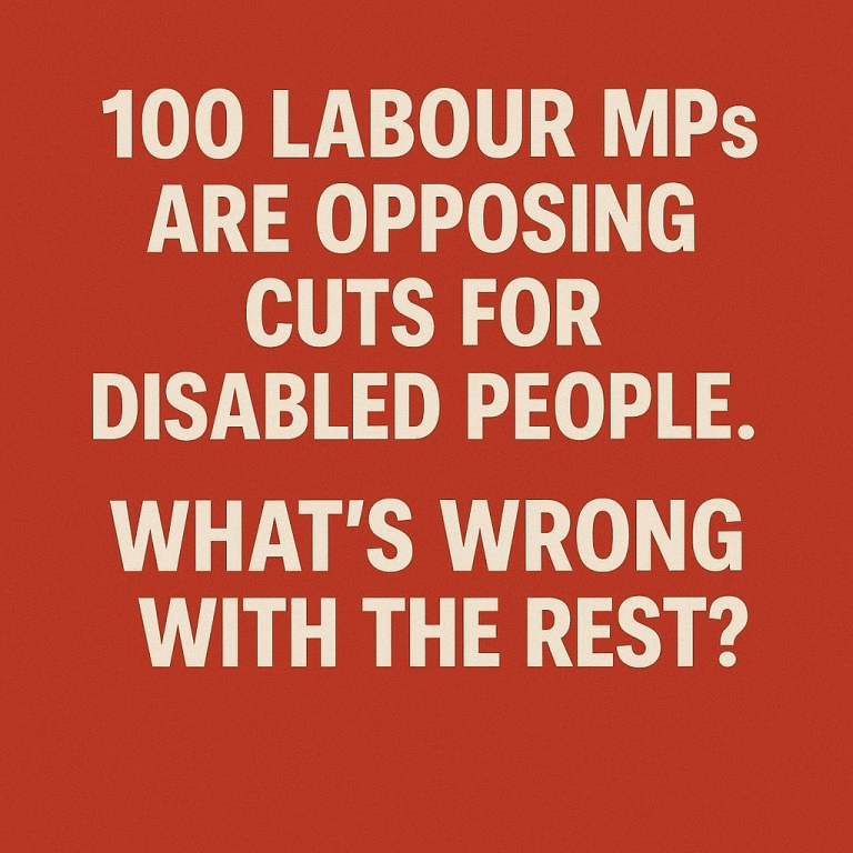 Cuts in benefits for disabled people